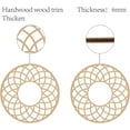 12inch Flower Torus Wall Art Laser Cut Wooden Wall Sculpture Home Decor ...
