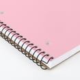 Mead 5 Subject Wide Ruled Notebook, 8" x 10.5", Pastel Pink, Poly ...