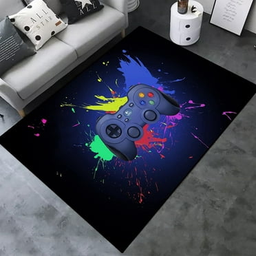 Gaming Rug for Boys Bedroom, Video Game Carpet with Gaming Theme Design ...