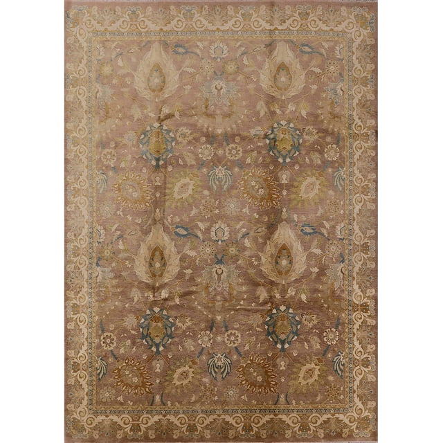 Ahgly Company Indoor Rectangle Mid-Century Modern Light Brown Oriental ...