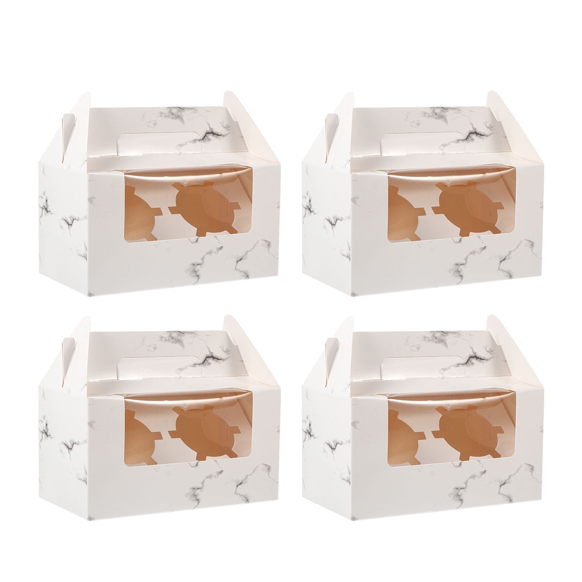 Click here for Pixnor 10pcs Cake Storage Box Marbling Cake Box De... prices