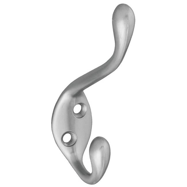 Heavy Duty Garment Hooks - Satin Nickel - Walmart.com
