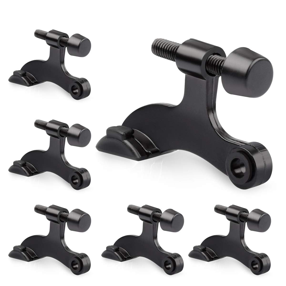 Elmimny 6 Pack Hinge Pin Door Stopper Black - Adjustable Heavy Duty ...