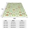 Cauagu Cute Chubby Frog Pattern Flannel Bed Blankets,Fleece Blanket ...