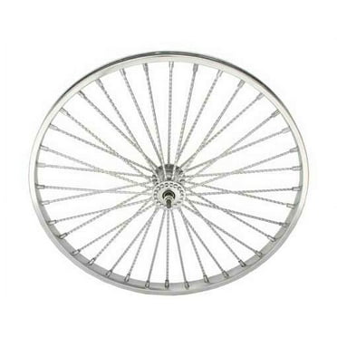 24" 144 Spoke Chrome Front Wheel 14G Rim for Lowrider, Chopper, and ...