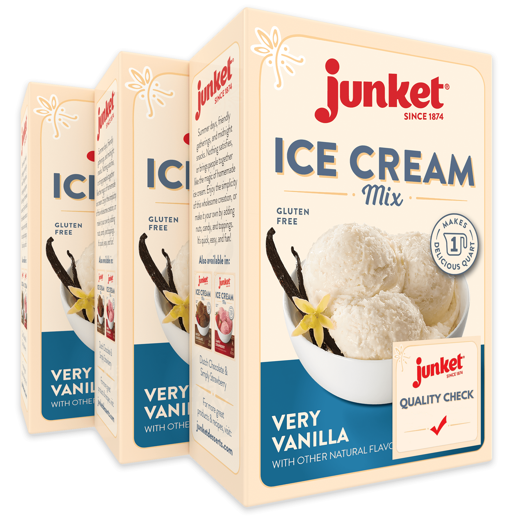 Junket Ice Cream Mix Very Vanilla, 4 Ounce (Pack of 3) - Walmart.com