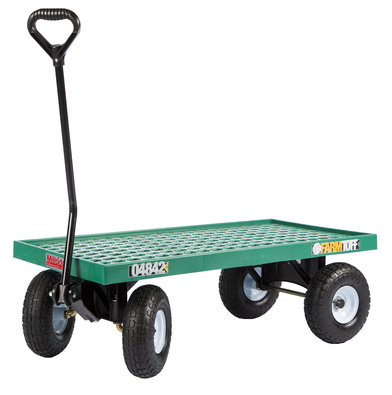 Millside Flat deck plastic 20'' x 40" garden wagon - Walmart.ca