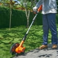 VEVOR 20V Cordless Lawn Edger, 9-Inch Blade, 3-Position Depth, Battery ...