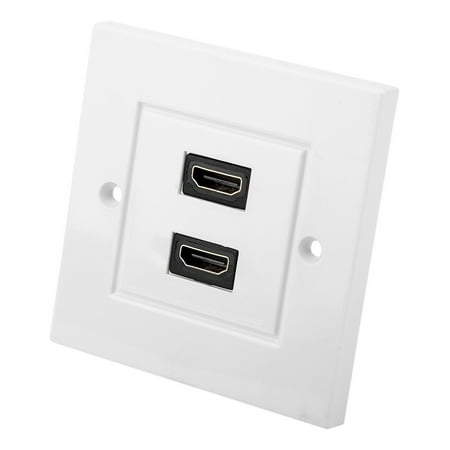 Home Panel Dual Port HDMI Wall Plate Receptacle Panel Switch Socket ...