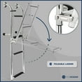 Five Oceans 4 Step Boat Ladder, Boat Ladders Folding, Boat Swim Ladder ...
