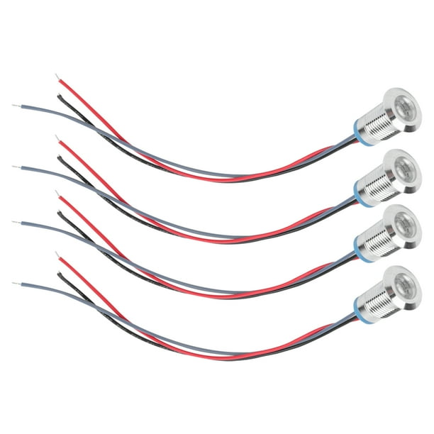 Pre-wired Round Leds Dual Color Led Waterproof Round Leds Led Indicator 4 Sets PreWired Round ...