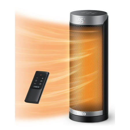 Dreo Space Heaters for Indoor Use, Electric Heater with Remote for Bedroom Large Room, 16 inch ...