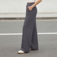 Ailaofu Women's Fall High Waist Straight Leg Dress Pants Wide Leg Work ...