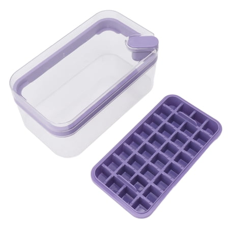 Bac à Glace en Plastique 32 Grilles avec Godet de Bac de Couvercle pour ...