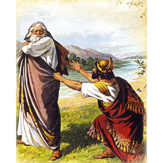 Catholic print picture - King Saul Disobeys the Lord T - 8" x 10" ready ...