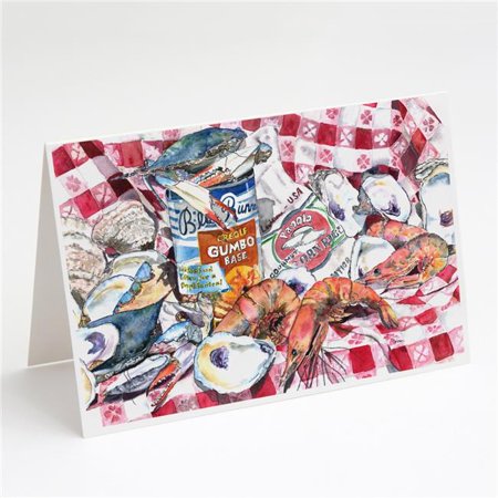 Blue Runner Gumbo Receipe Greeting Cards & Envelopes - Pack of 8 ...