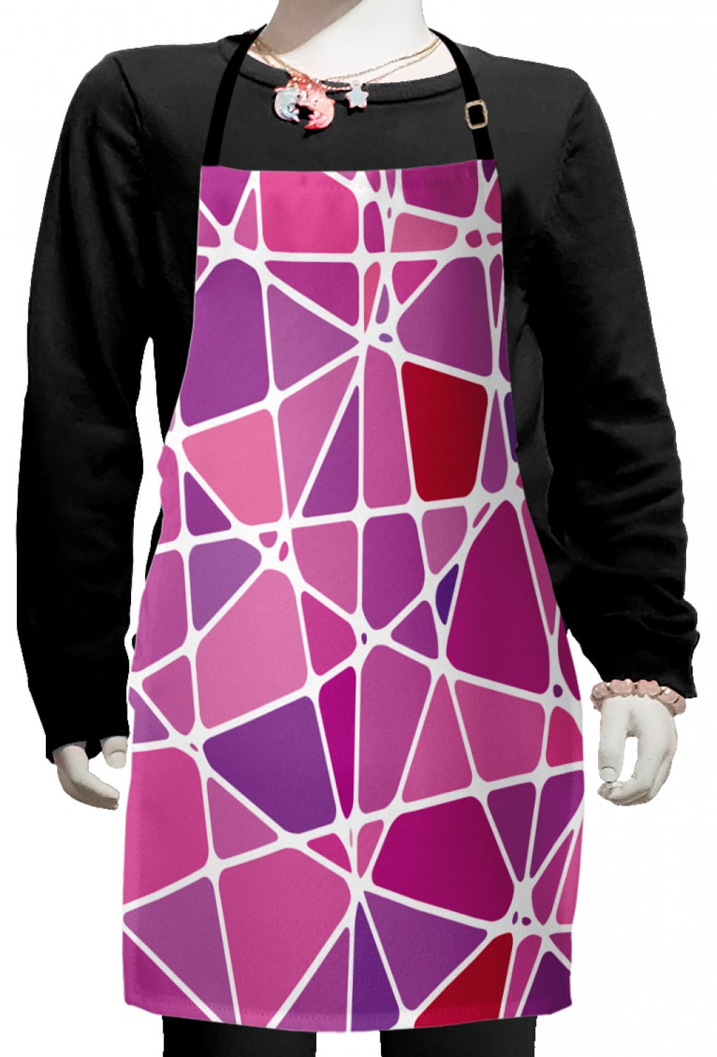 Abstract Kids Apron, Skewed Uneven Color Blocks Forming a Fractal ...