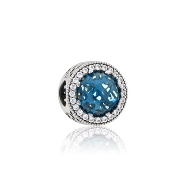 Pandora Galaxy Silver Charm Royal Blue Crystal & Cubic Zirconia ...