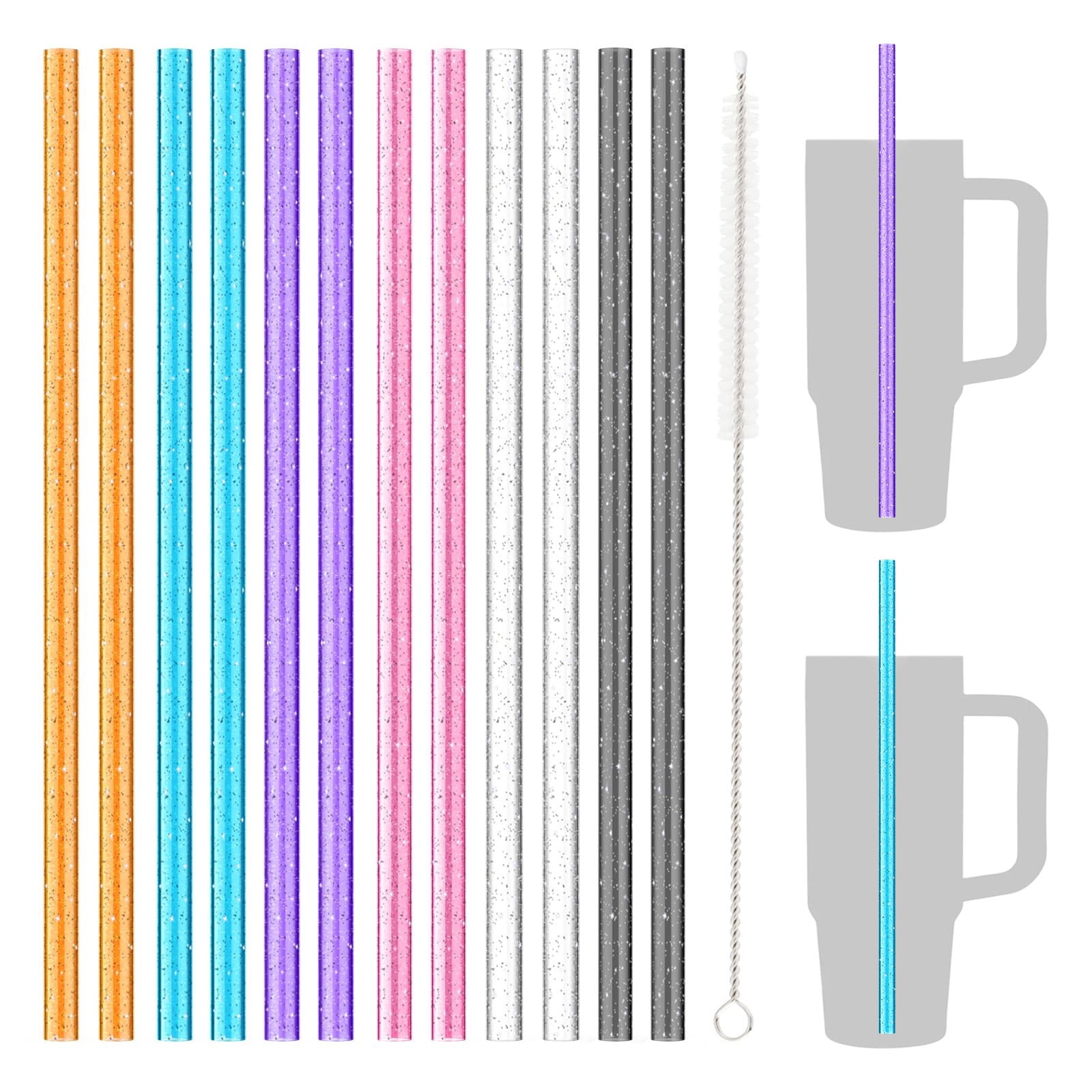 Click here for Water Cup 12pcs Replacement Straws For 40oz & 30oz... prices