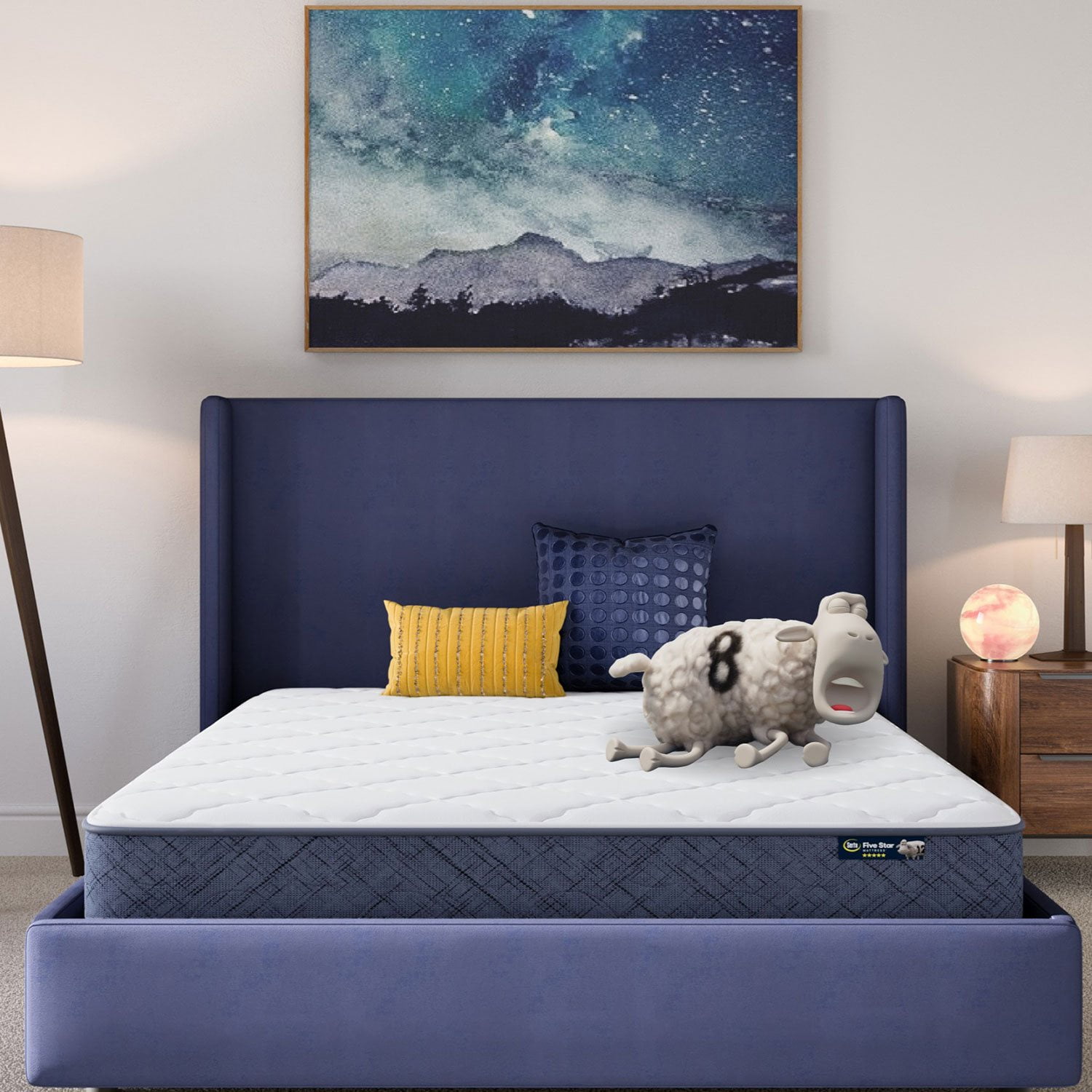 Serta 8" Five Star Mattress Sleepscape Medium Innerspring Mattress ...