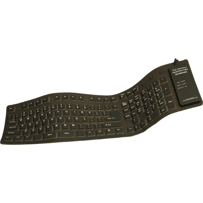 Grandtec Virtually Indestructible USB 109-Key Keyboard - Walmart.com ...