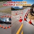 18in Traffic Safety Cones, 12 Pack Heavy Duty Construction Cones ...