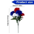 Artificial Cemetery Flowers, Blue,White and Red Grave Flowers for ...