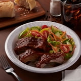 Hefty Deluxe Extra Strong & Deep Foam Plates, Round, White, 10.25 Inch ...