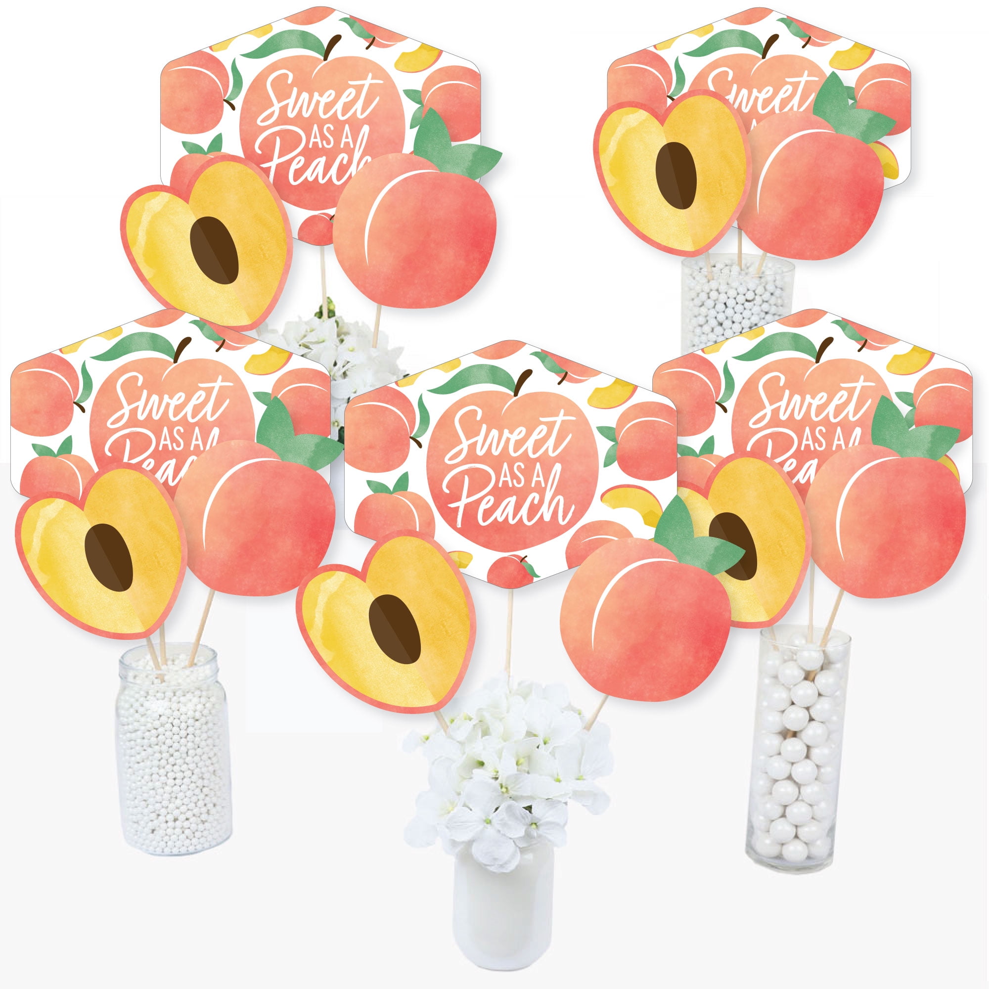 Big Dot of Happiness Sweet as a Peach - Fruit Themed Baby Shower or ...