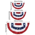 American Pleated Fan Flag Patriotic USA Bunting Banner Red White Blue ...