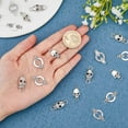 60Pcs 3 Styles Pendants Links Tibetan Style Alloy Pendants Connectors ...