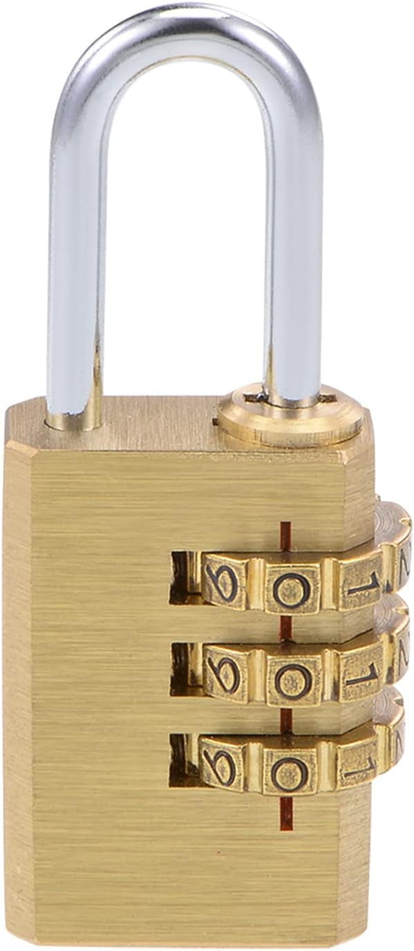 2 Pack Combination Password Padlock - Outdoor Resettable 3 Digit Secret ...