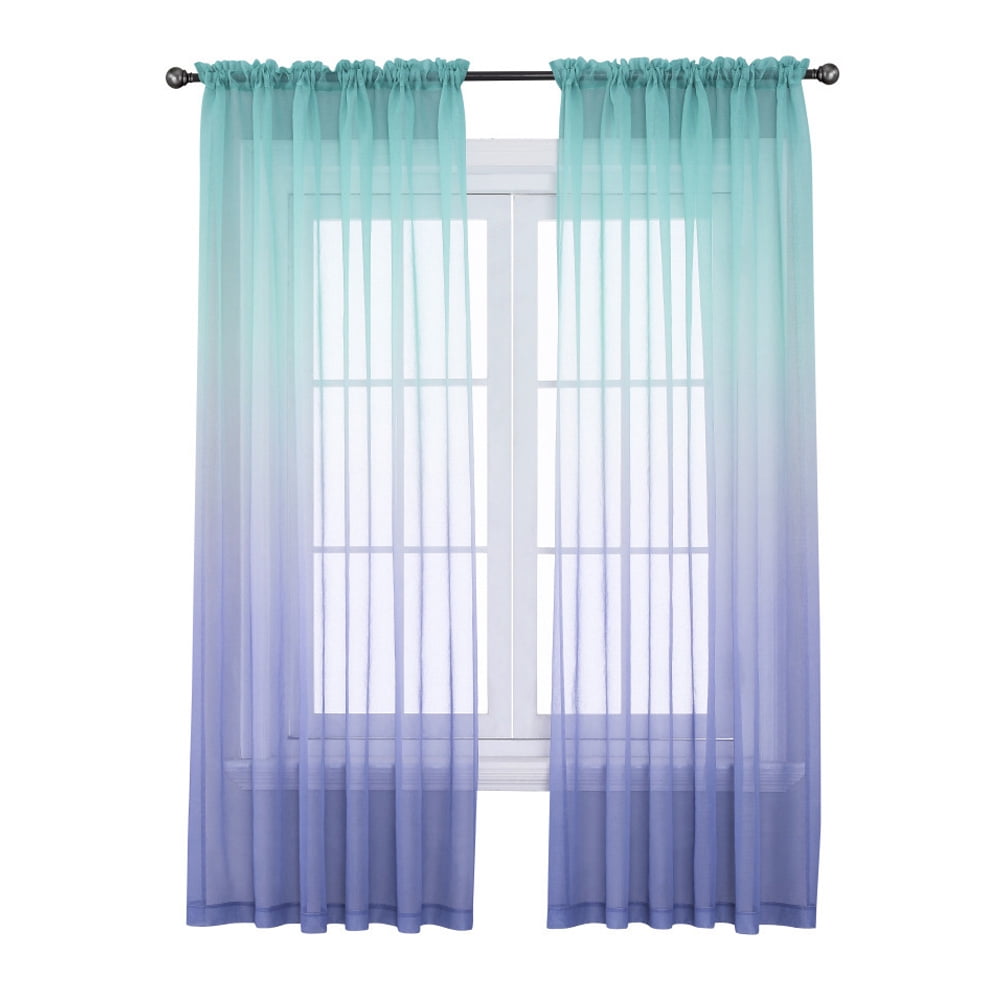 Gradient color window screen Girl living Room Bedroom kindergarten ...