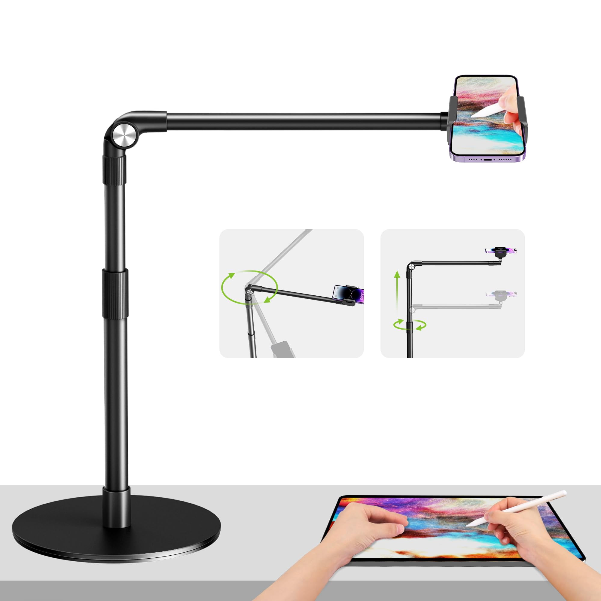 Click here for Elitehood Heavy Duty Aluminum Overhead Phone Stand... prices