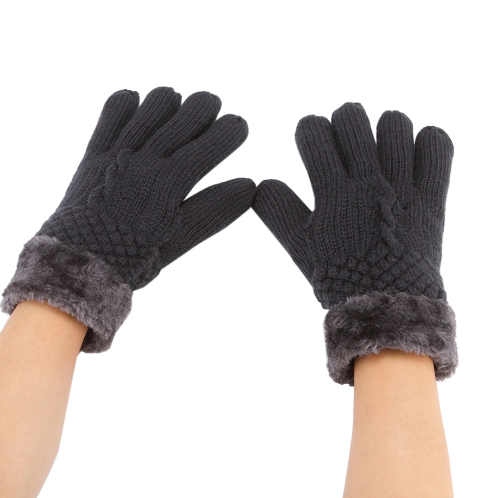 Click here for Seductiva Under $10 Gloves Mittens Gray Winter Jac... prices