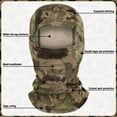 5 count Camo Balaclava Ski Face_Mask Full Face_Mask Windproof UV ...
