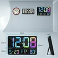 Digital Wall Clocks Large Numbers Display, 11.4"Digital Alarm Clock ...