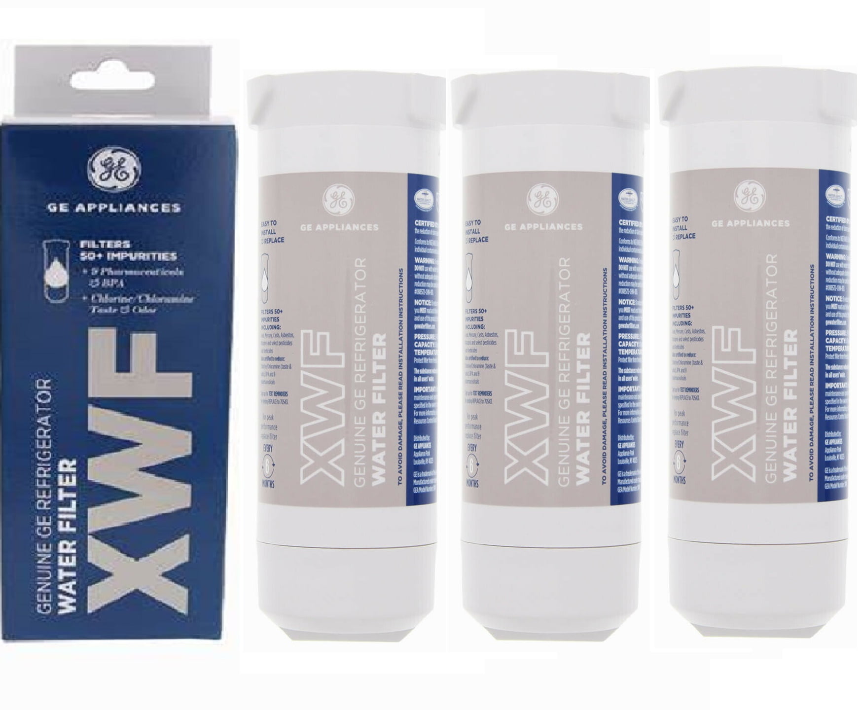 3 Pack XWF Replacement for G-E XWF Refrigerator Water Filter - Walmart.com