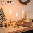 Candlestick Holders Taper Candle Holders, Romadedi Gold Candle Stick ...