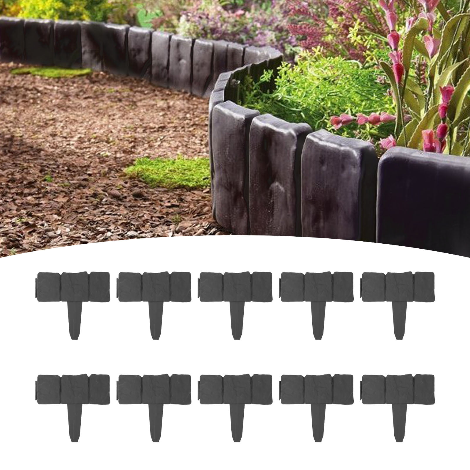 Click here for Mgaxyff Garden Edging Border  Plastic 10 Pieces Ga... prices