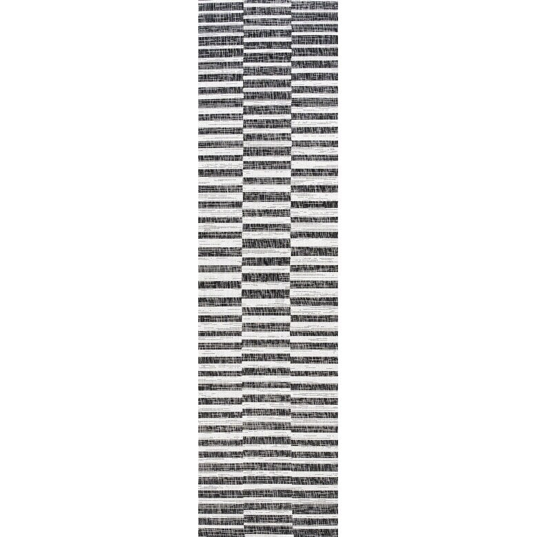 JONATHAN Y JONATHAN Y Grid Modern Offset Stripe Indoor/Outdoor Area Rug ...