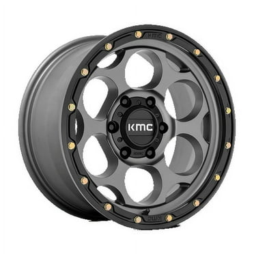 KMC Aluminum Rim KM547 CARNAGE 17X9in Satin Black with Gray Tint Finish ...