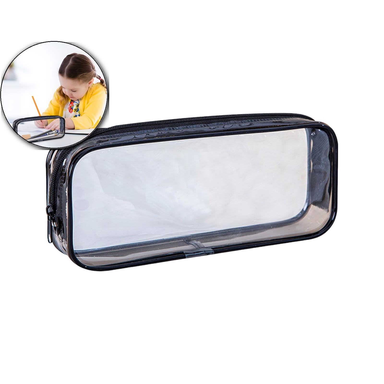 Click here for Dvruxg Clear Pvc Zipper Bag Toiletries Exam Pouch... prices