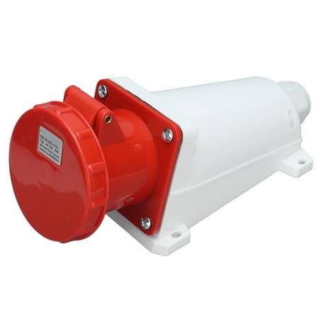 Cergrey 3 Phase 4 Pin Industrial Plug Socket 380-415V 63A Waterproof ...