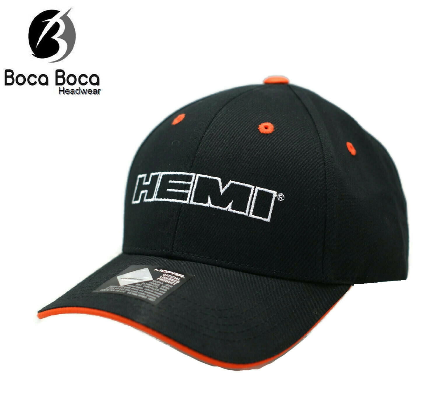 Hat - HEMI Ball Cap Black with Orange Trim CFS Officially Licensed Cap ...