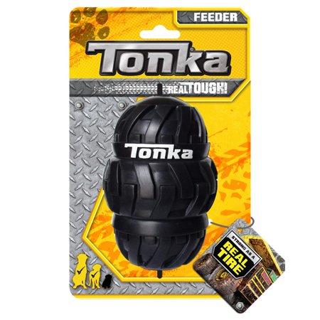 Tonka Tri-Stack Tread Feeder Dog Toy, Lightweight, Durable and Water ...