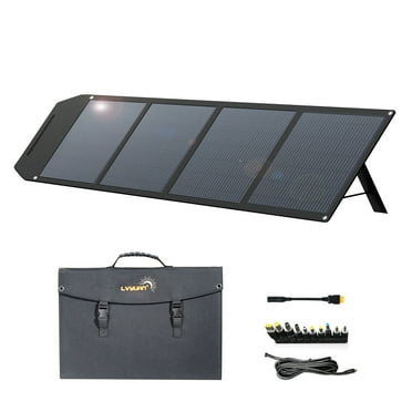 GSUNGUE 100 Watt Portable Solar Panel for Power Station,24.5% High ...