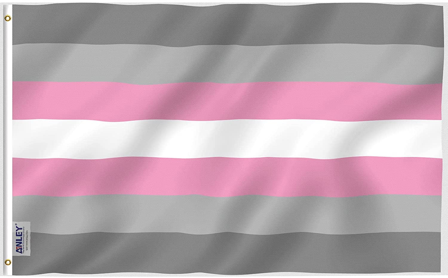 Anley Fly Breeze 3x5 Foot Demigirl Pride Flag - Demiwoman LGBT Flags ...