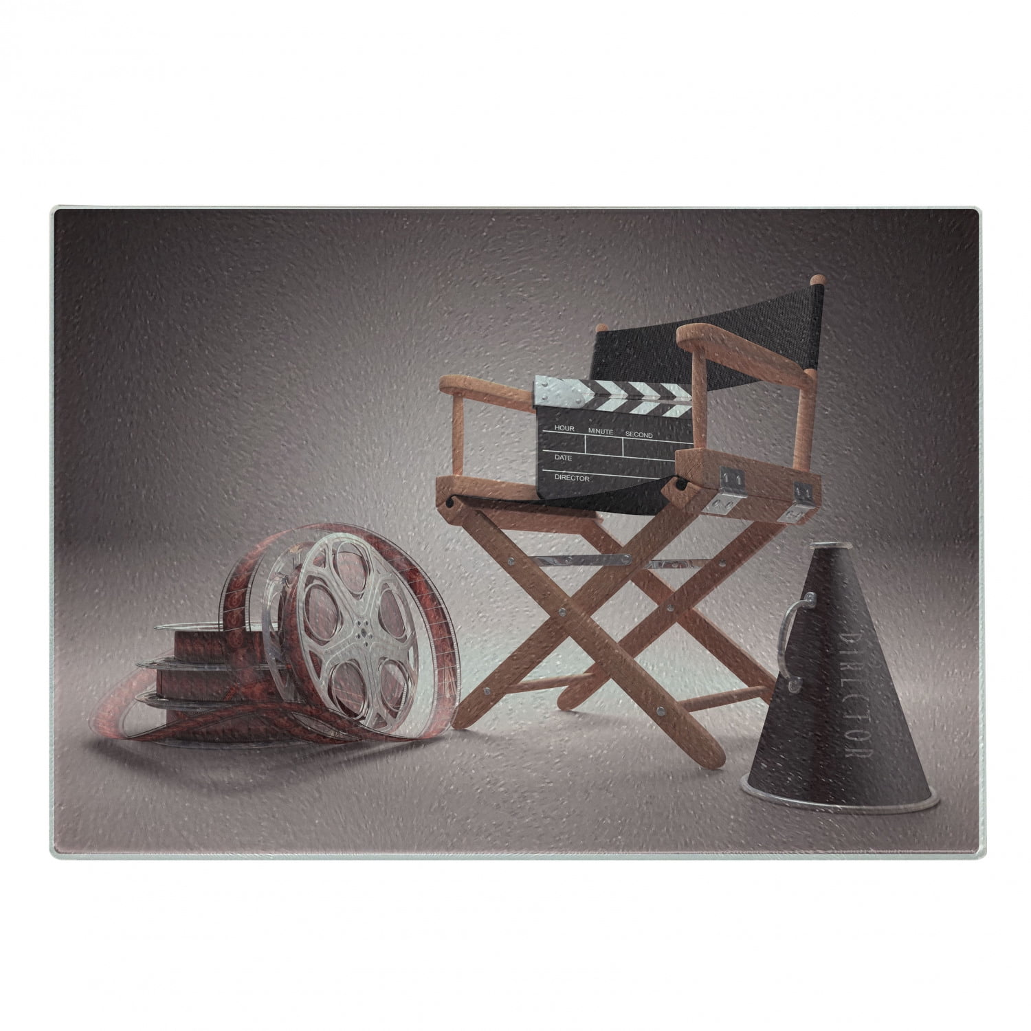 Movies Cutting Board, Directors Chair Seat Movie Lover Film Set Studios ...