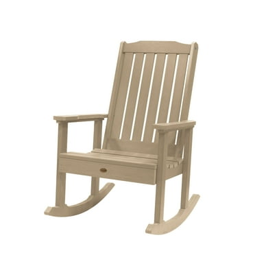 ZENSTYLE Rocking Chair High Back Wooden Rocker Chair for Porch Lawn ...